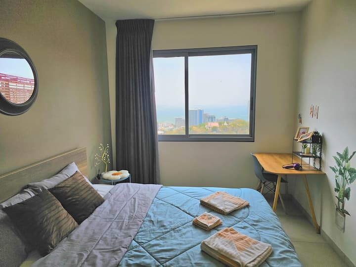 Near(walking-street), 2 Bedroom, Sea View, Sunset - Pattaya City