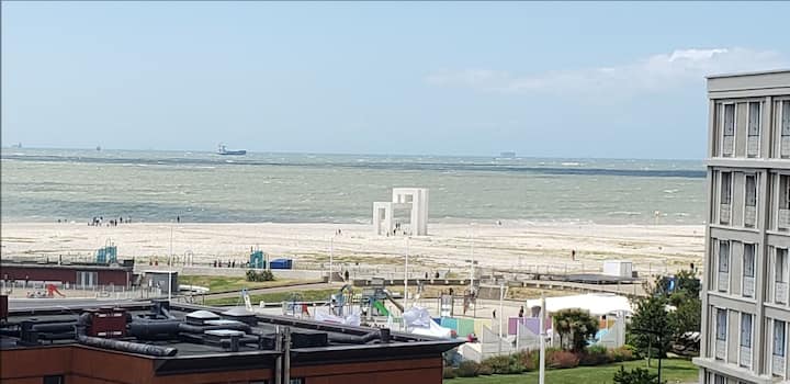 Grand Appartement Plage Terrasse Vue Mer (8p) - Le Havre