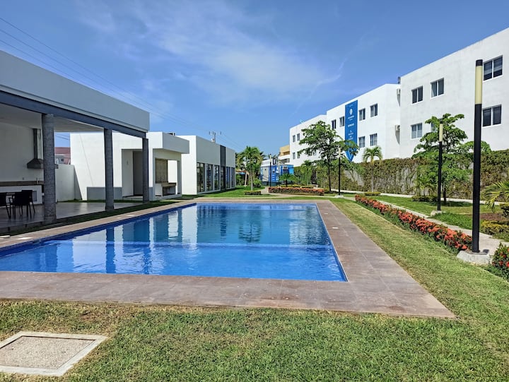 Spacious Apartment/equipped/new/pool/safe - Mazatlan