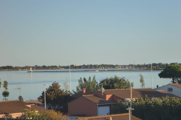Stunning Sunny Apartment - Sea And Village Views - Marseillan