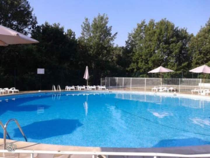 T2 5min A Pieds De Mouratoglou (Garage/piscine) - Valbonne