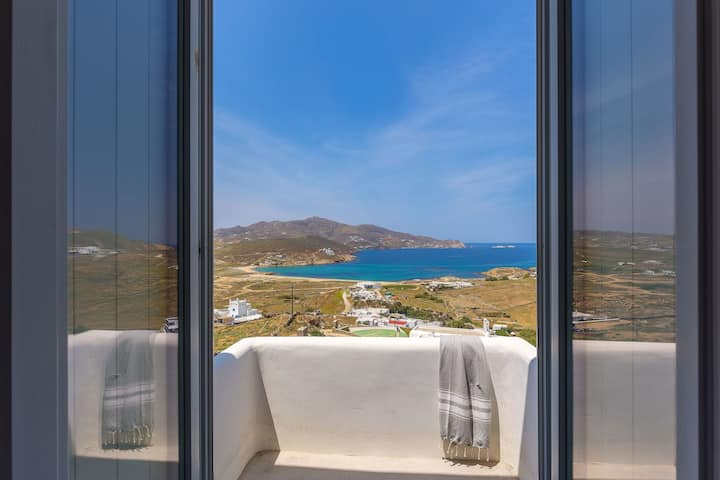 R 943 Anastacio With Sea View, Terrace & Pool View. - 米科諾斯島