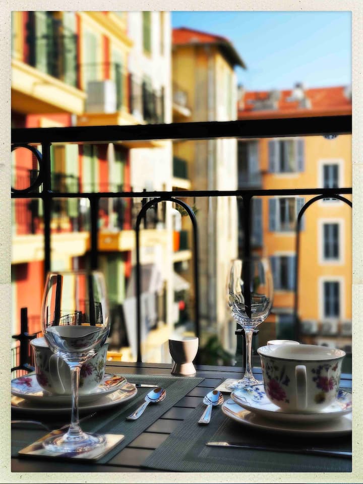 Studio "Flamingo": 2/3pers - Parking - Port Nice - Villefranche-sur-Mer