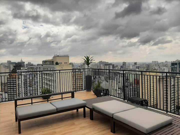 Studio Y Central Park "2" Com Vista P/o Pq Augusta - São Paulo