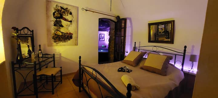 Chambre Love Romantique Cocooning Spa Privé - Calvi