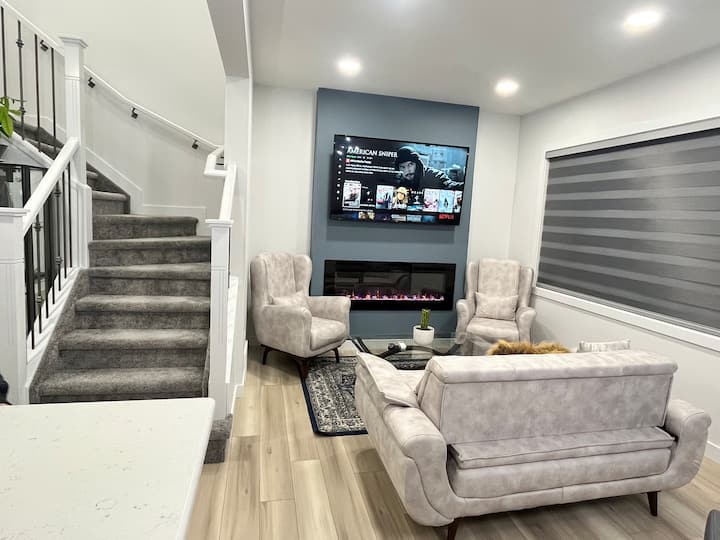 2022🏡,3🛏,2🛋bed,3netflix🖥,10min To ✈️ - Beaumont