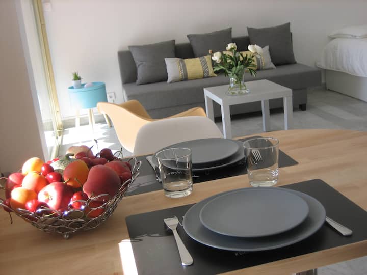 Juan Plages , Grande Terrasse, Climatisé, Parking. - Antibes