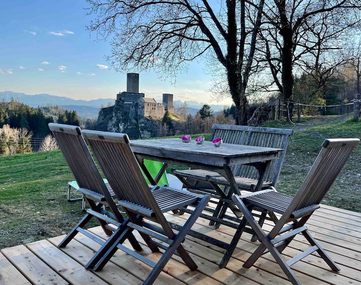 Cosy Blockhouse With Chimney And Sauna - Áustria
