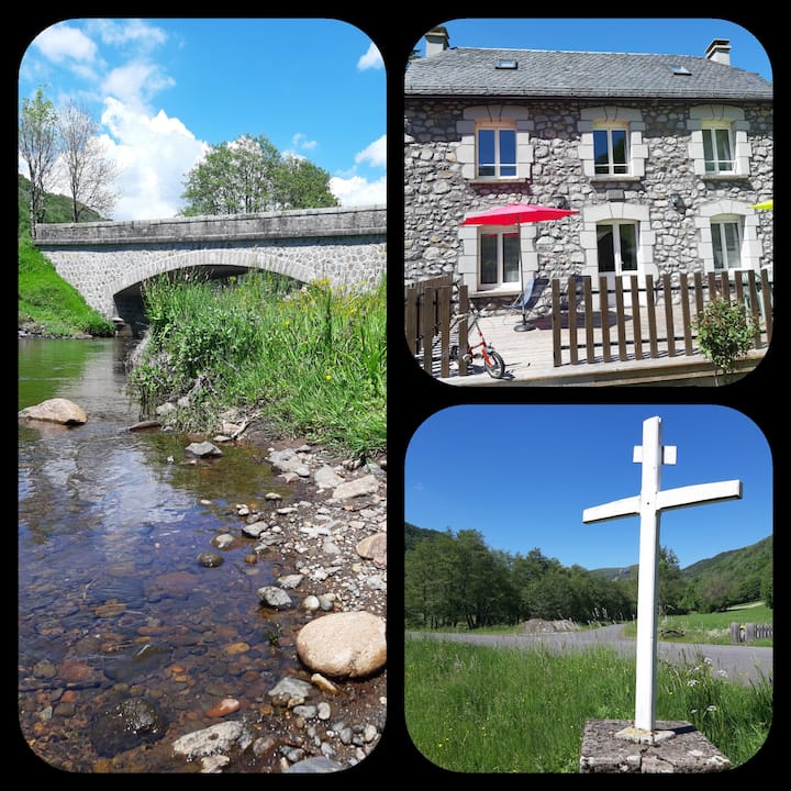 Maison Seule, Vallée De Brezons, Ruisseau à 50m - Cantal