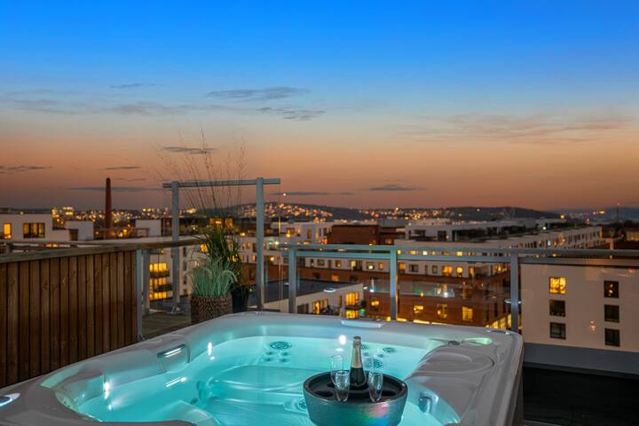 3 Bedrooms & Privat Jacuzzi, 100 Sqmt Terrace - Oslo