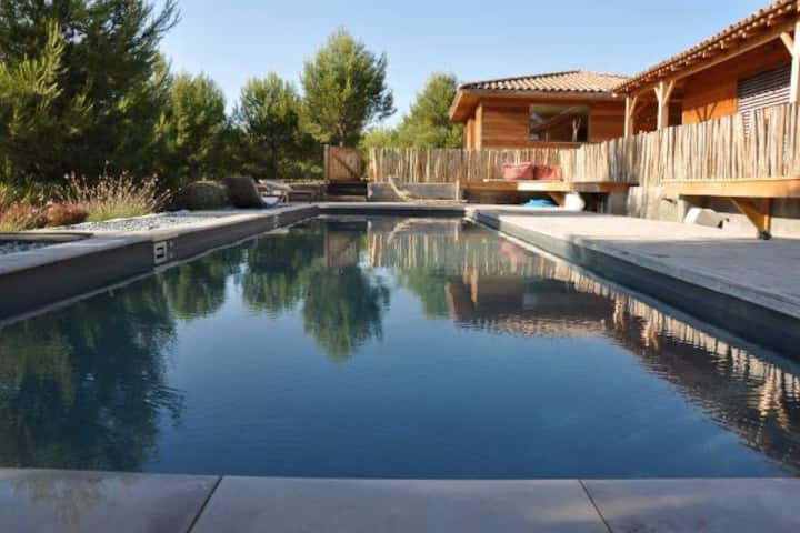 Wooden House Swimming Pool Provence - Rognes