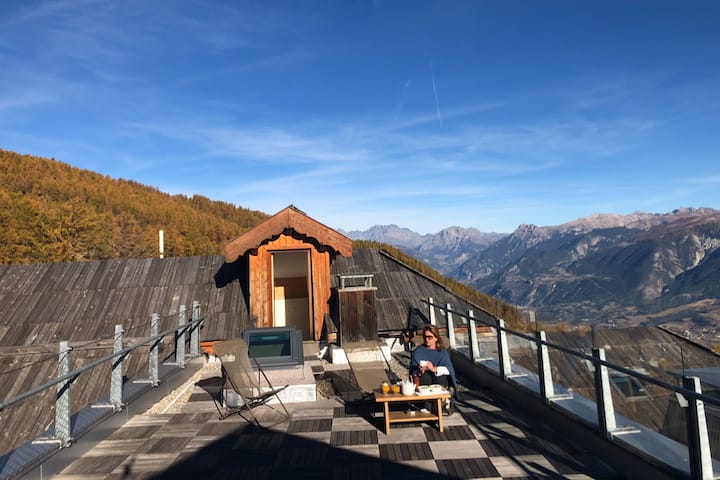 Penthouse 120 M2 Le Bond 007 Un Chalet Sur Le Toit - Guillestre