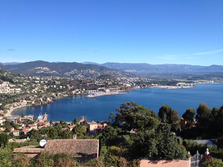 Seaview Villa On Cannes Bay With Shared Pool - Mandelieu-La Napoule