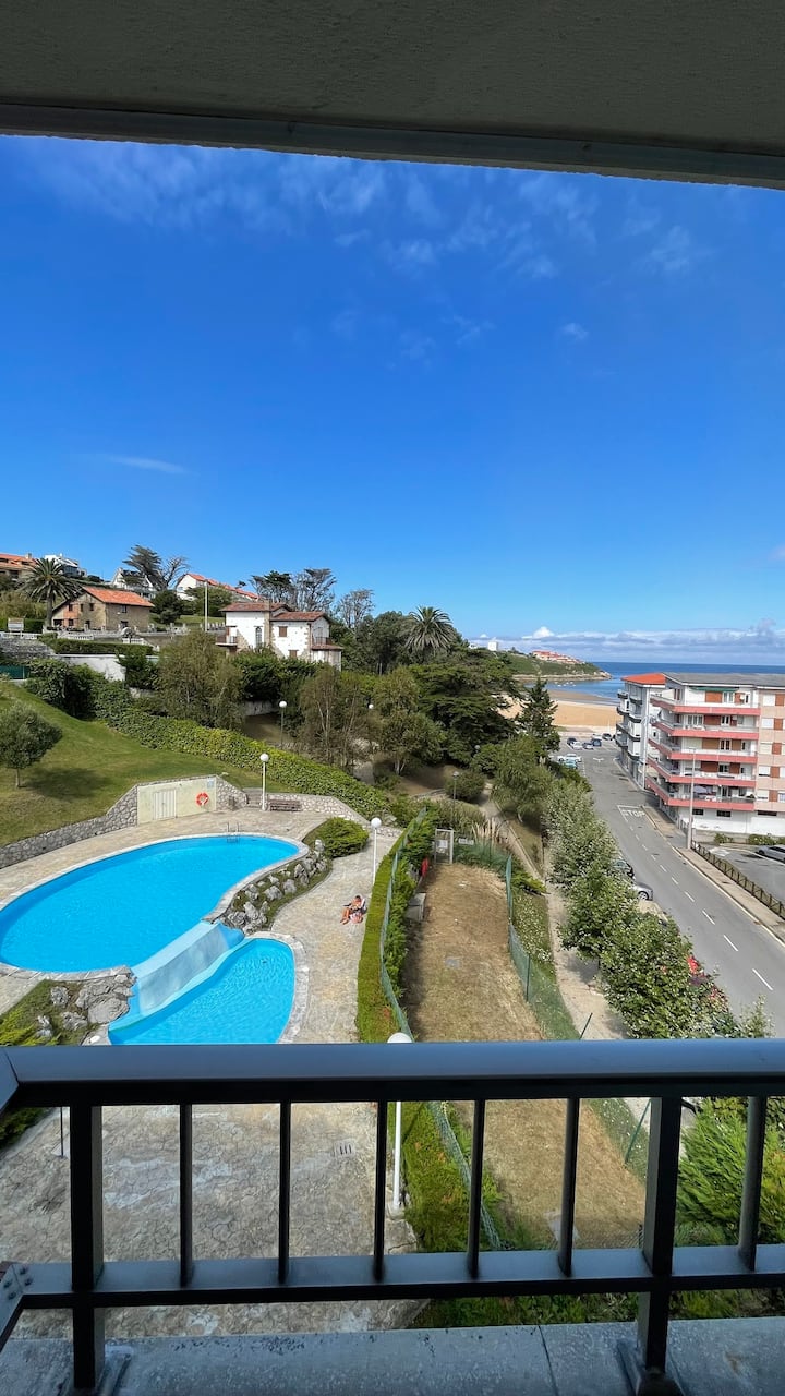 Apartamento Con Vistas A La Playa De La Concha - Suances
