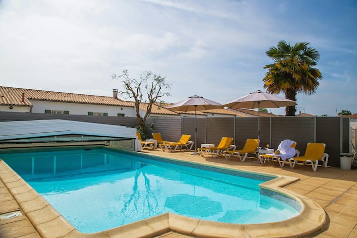 Le Clos Rhéa, Duplex Jacinthe Piscine Parking - Île de Ré