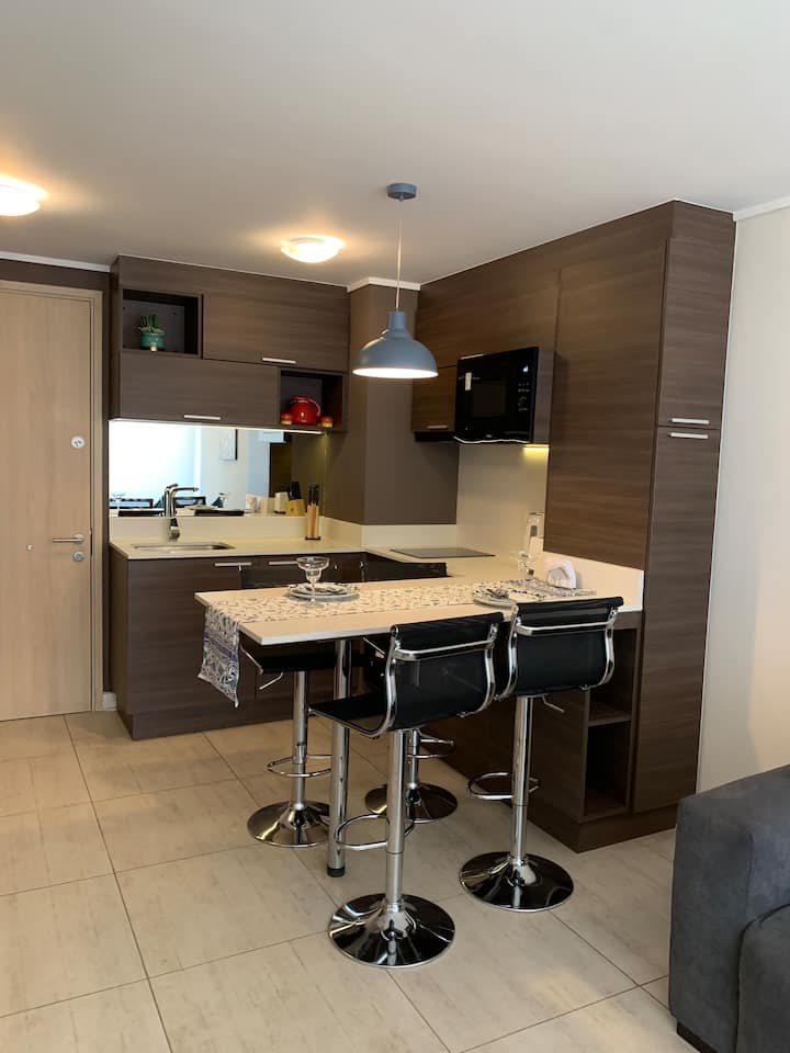 Cómodo Departamento A Pasos De La Playa - Viña del Mar