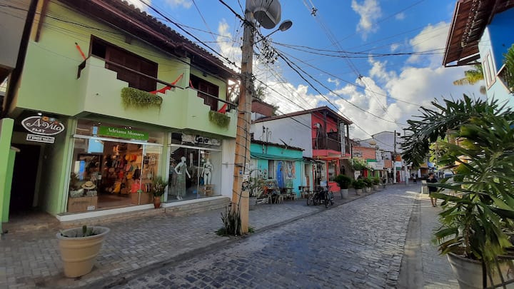 A Vila Flats Com Varanda Para A Rua Principal - Itacaré