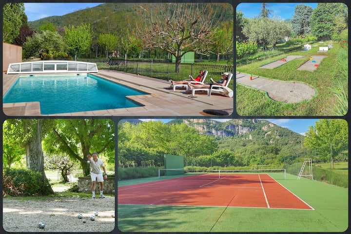 3 Villas Piscine Chauffée Tennis Mini-golf Parc - Nyons