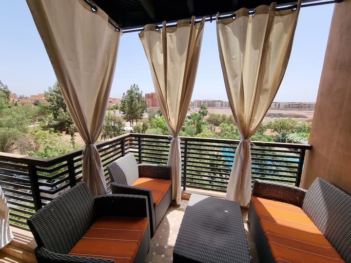 Hivernage, 2 Pièces Vue Magnifique Sur L'atlas - Marrakesh