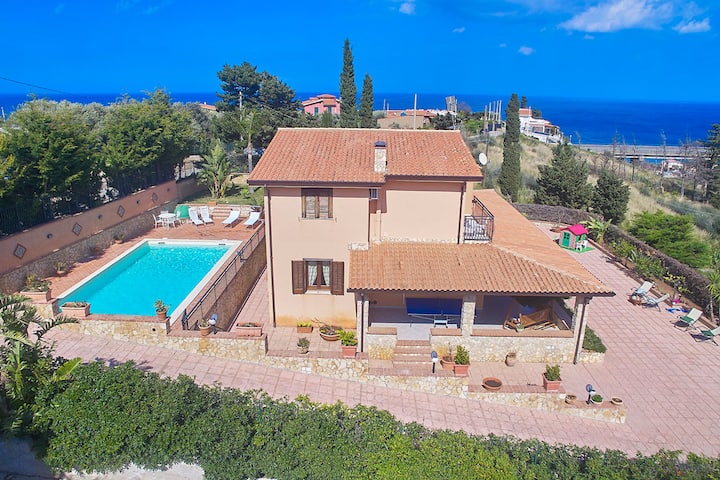 Villa Sansone Piscina Privada Precio Especial Wifi Estacionamiento Privado Palermo-cefalù - Altavilla Milicia