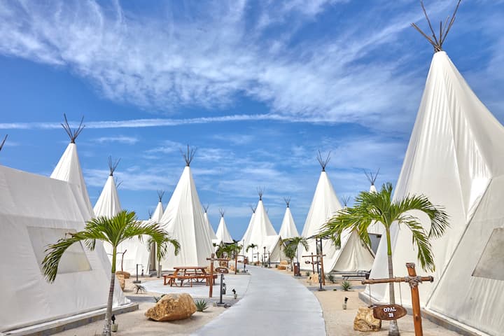 Deluxe Glamp Tent - The ANMON Resort Bintan - Tents for Rent in Teluk ...