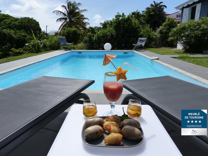 Superbe Villa Tortuga 4*, St François - Guadeloupe