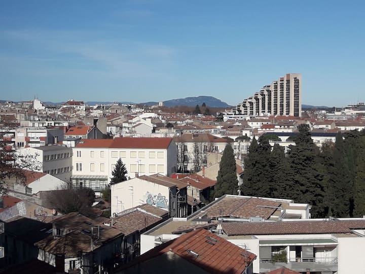 Central, 5mn Gare, 90m2, Terrasse, Vue Panoramique - Montpellier