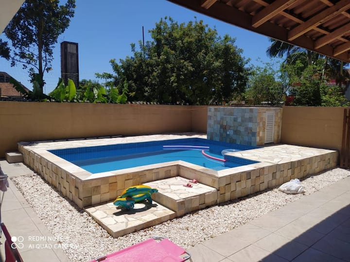 Casa Agradável Com Piscina... - Matinhos