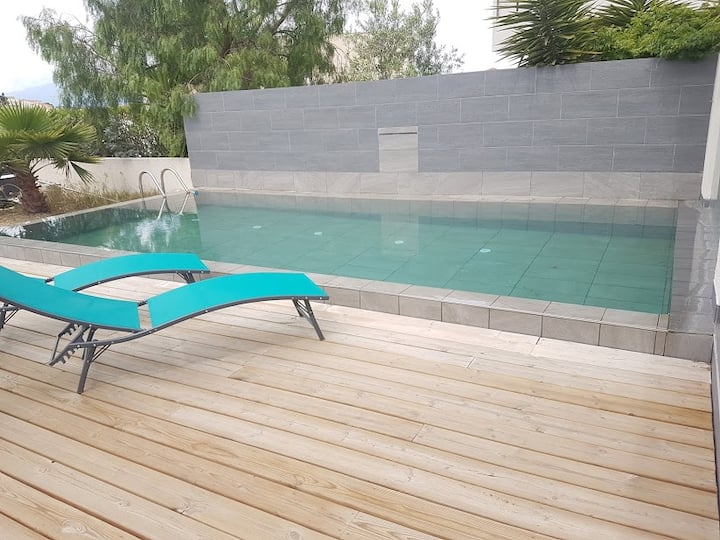 Villa Avec Piscine Et Patio, Proche Lac Et Plage - Perpignan