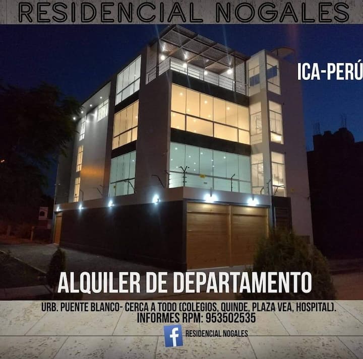 Departamento Nogales 101 Ica Con Cochera - Ica
