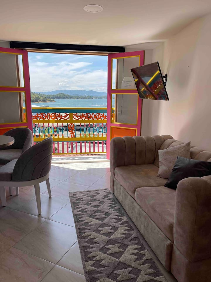 Apartaestudio, Sofa Cama Vista Represa Parqueadero - Guatape