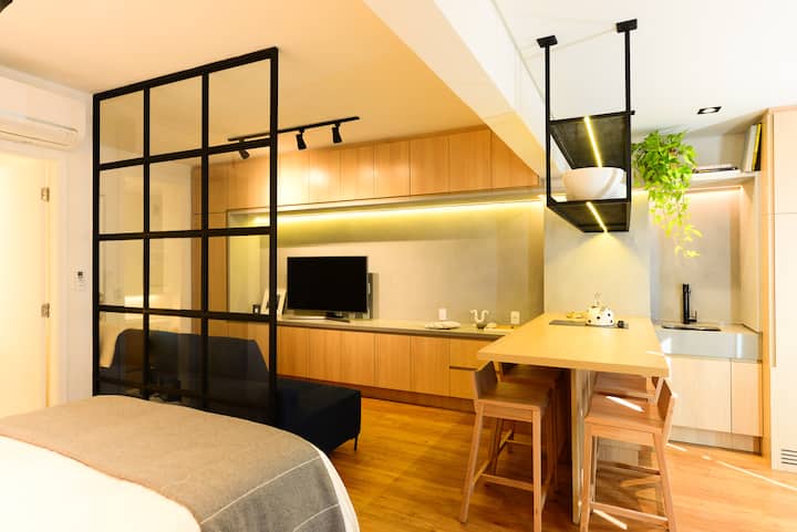 Boutique Studio With View, Pools, Gym And More - São Paulo
