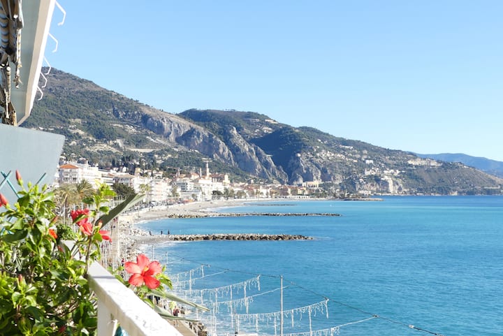 Le Bellevue, 4 Couchages Front De Mer Direct - Roquebrune-Cap-Martin