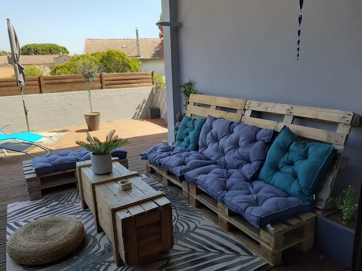 ÉCrin Urbain -Terrasse -Wifi -Clim -Proche Centre - Avignon