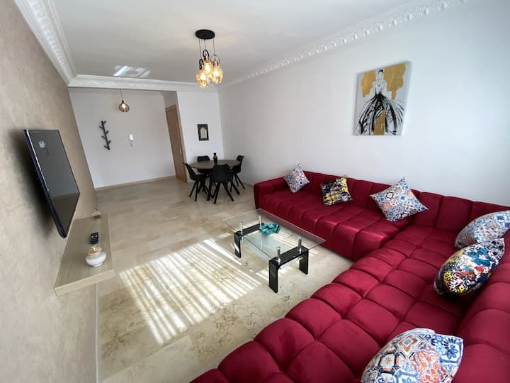 Condo Oriental, Cosy à 2mins De L'océan * Fibre * - Casablanca