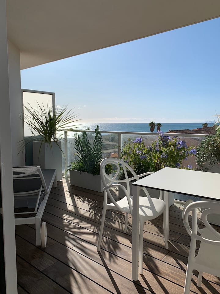 Adorable Appartement Avec Terrasse Face à La Mer ! - Sainte-Marie-la-Mer