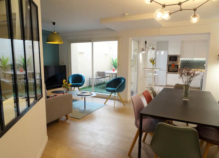 Vaste Duplex Centre-ville, Patio, Clim Parking - Marseille