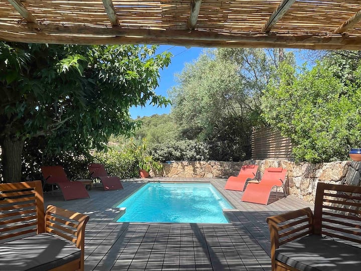 Charmante Villa Avec Piscine Privée - Lecci