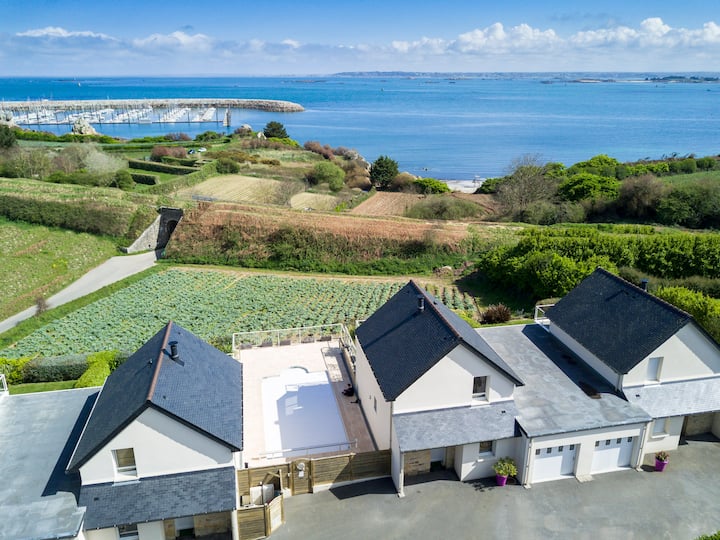 Villa Louët Roscoff Avec Piscine 100m De La Plage - Île de Batz