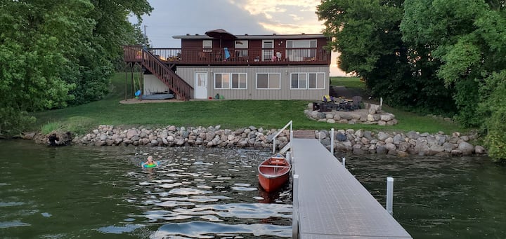 Lakefront Rest&renew Hot Tub Sunporch Nature Views - Annandale, MN