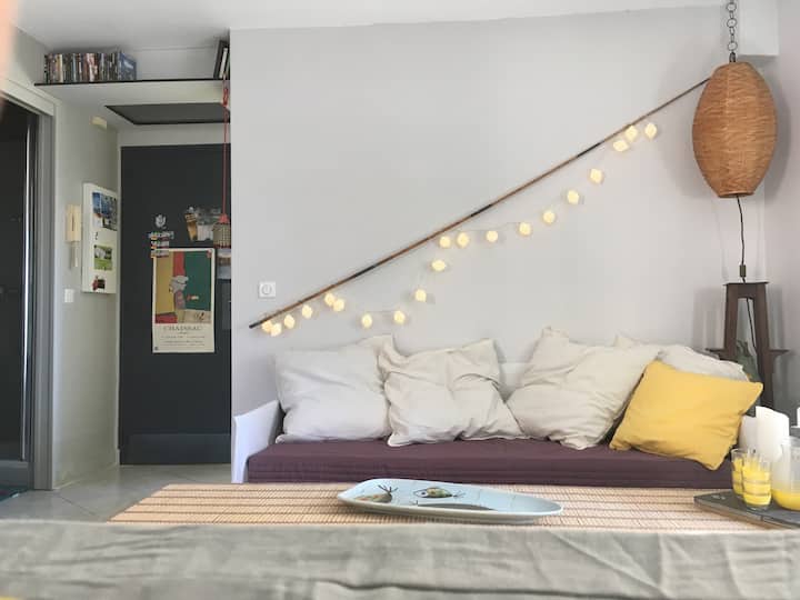 Plein Sud Balcon Vue Mer à 2 Pas De La Plage - Vallauris