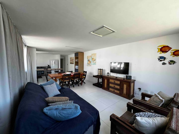 250m Beira Mar Apt 3dorm C/ar Cond,  2 Vagas Vista - Xangri-Lá