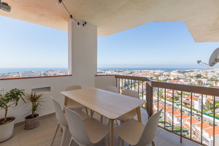 180° Sea Views, Pool, 2 Bedrooms 2 Balconies Wi-fi - 알부페이라
