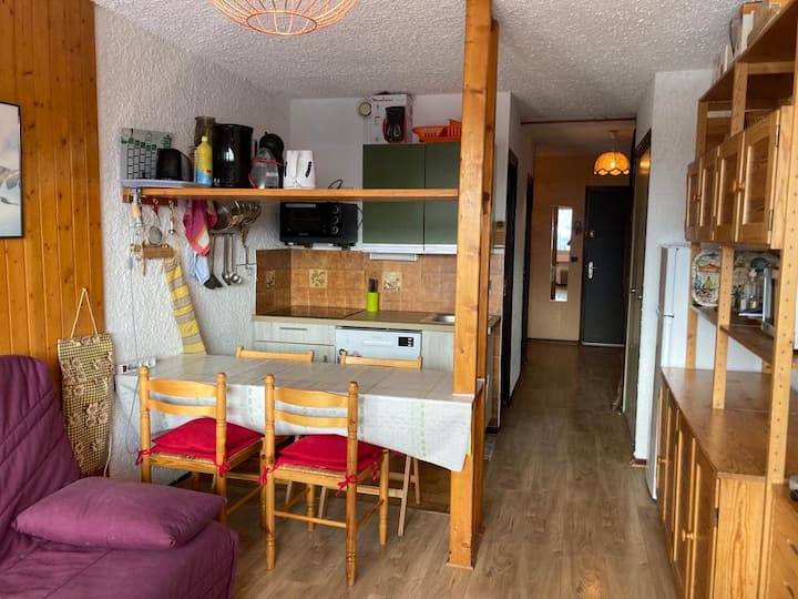 Studio 32 M2 + Garage Au Pied Des Pistes - Orcières