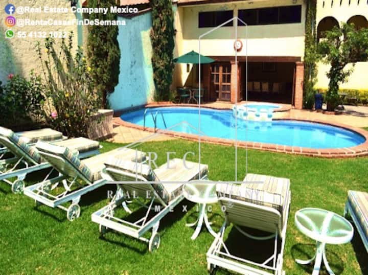 Hermosa Casa Hasta Para 20 Personas En Tepoztlan - Cuernavaca
