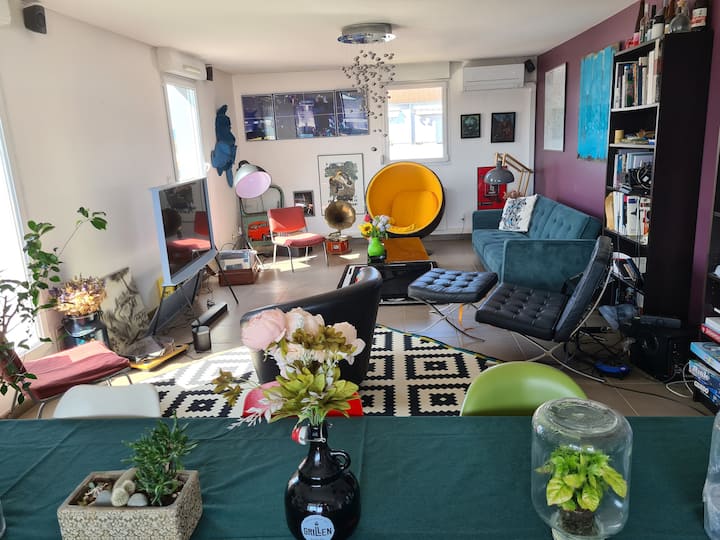 Logement Attique Esprit Vitra 3 Chambres - 콜마르