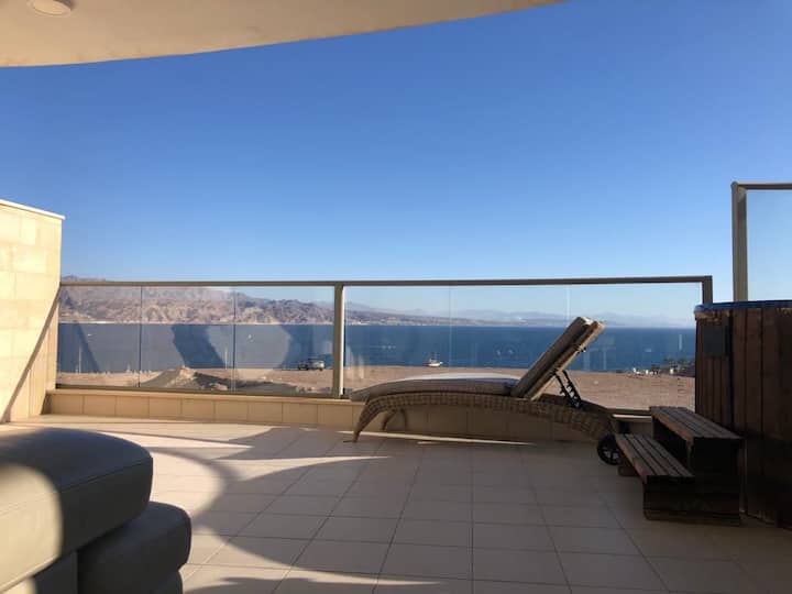 Modern Apartment With Best Full Sea View - משעול הכנענים 5 - Eilat