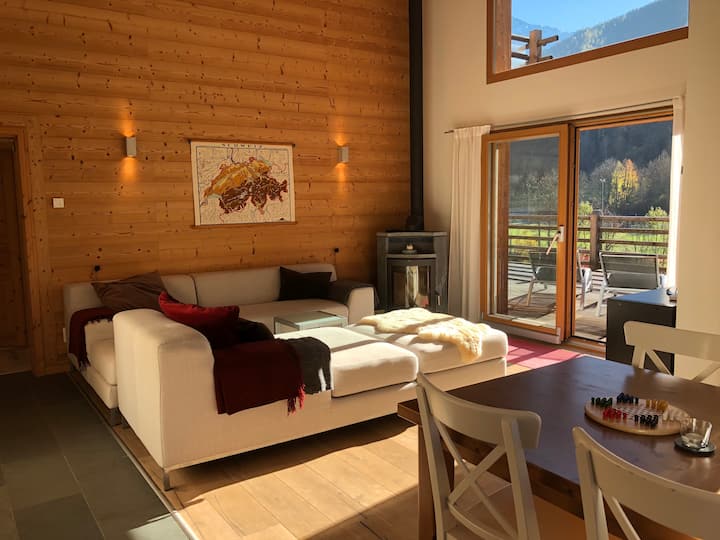 Spacious 3 Rm Apt, Near Verbier Lift, Big Terrace - Bagnes