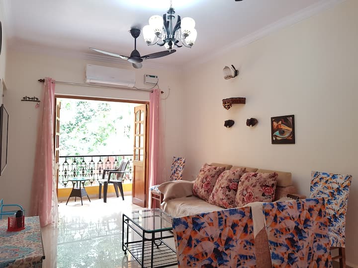 A3comfortstay103/2bhk/3ac/wi-fi/poolfacing/parking - Goa