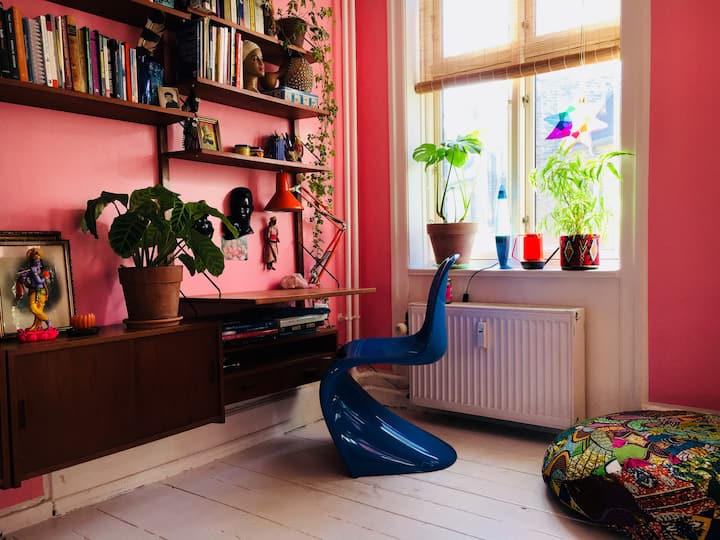 Bright Colourful Flat In Nørrebro - 코펜하겐